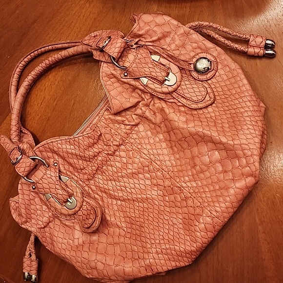 Jessica Simpson | Bags | Jessica Simpson Pink Snakeskin Large Purse ...